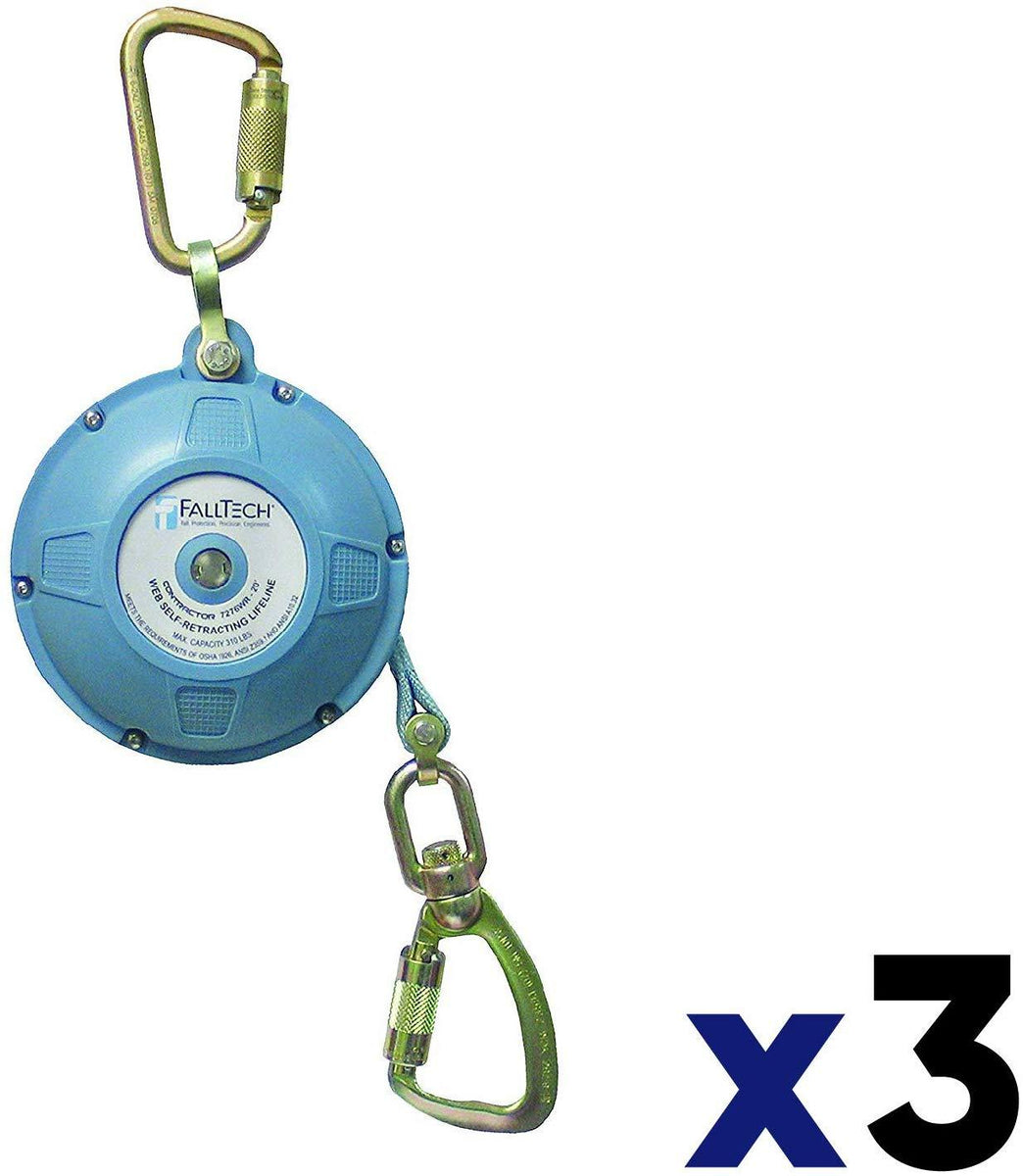 FallTech 7276WR Contractor/Dyneema Web SRL- Glass-Filled Nylon Housing – 4 Chairs