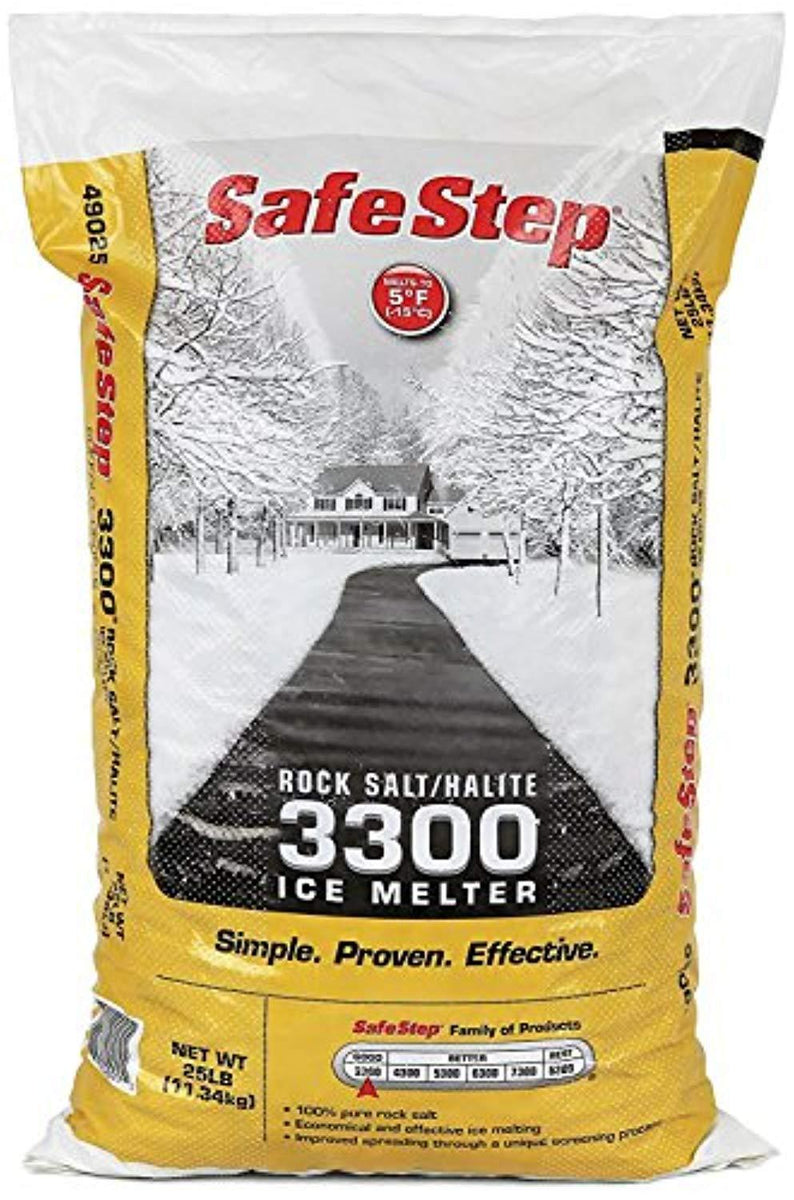 Safe Step Rock Salt/Halite Standard 3300 Ice Melter Non-Corrosive Safe ...