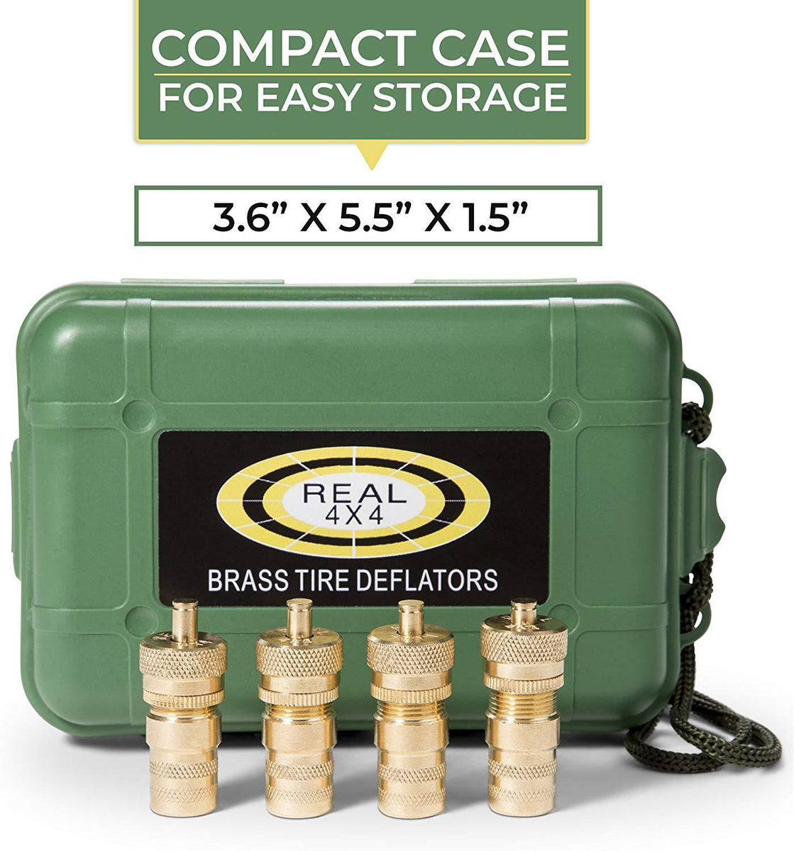Real 4X4 4 Tire Air Deflators for Offroad Vehicles, Cars, ATVs, Jeep W ...