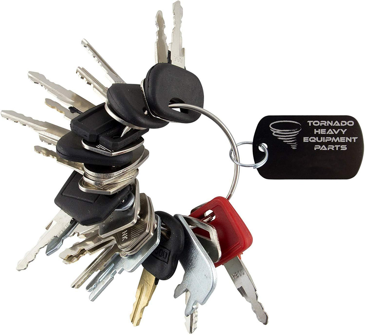 Construction Equipment Master Keys Set-Ignition Key Ring for Heavy Mac ...